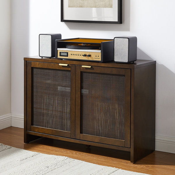 Small media cabinet with doors store